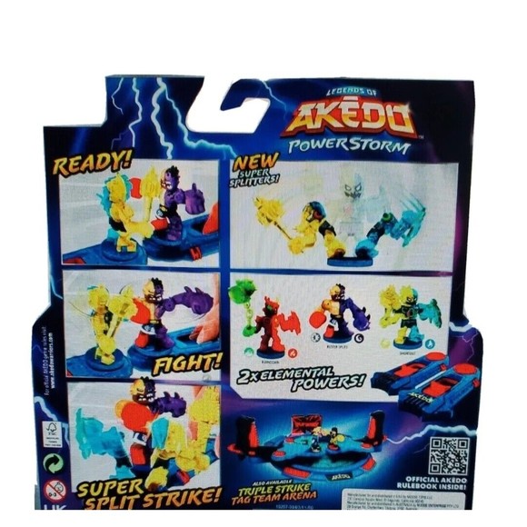 Moose Enterprise | Toys | Akedo Powerstorm Super Splitters Pack Burndown Buster Splits Shortcut ...